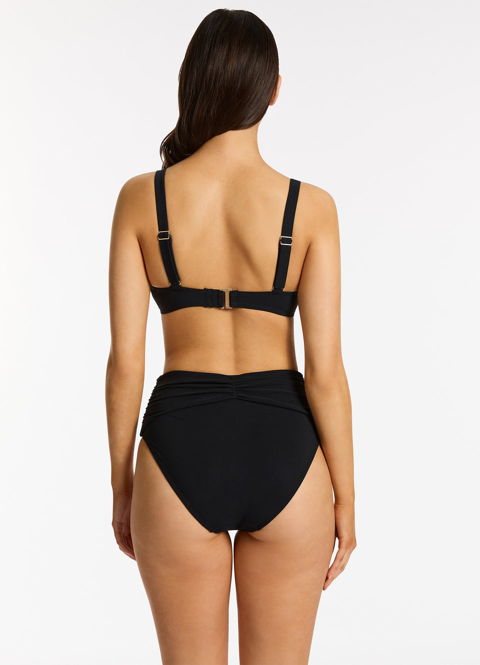 Jetset Underwire Triangle Bikini Top - Black – Seafolly US