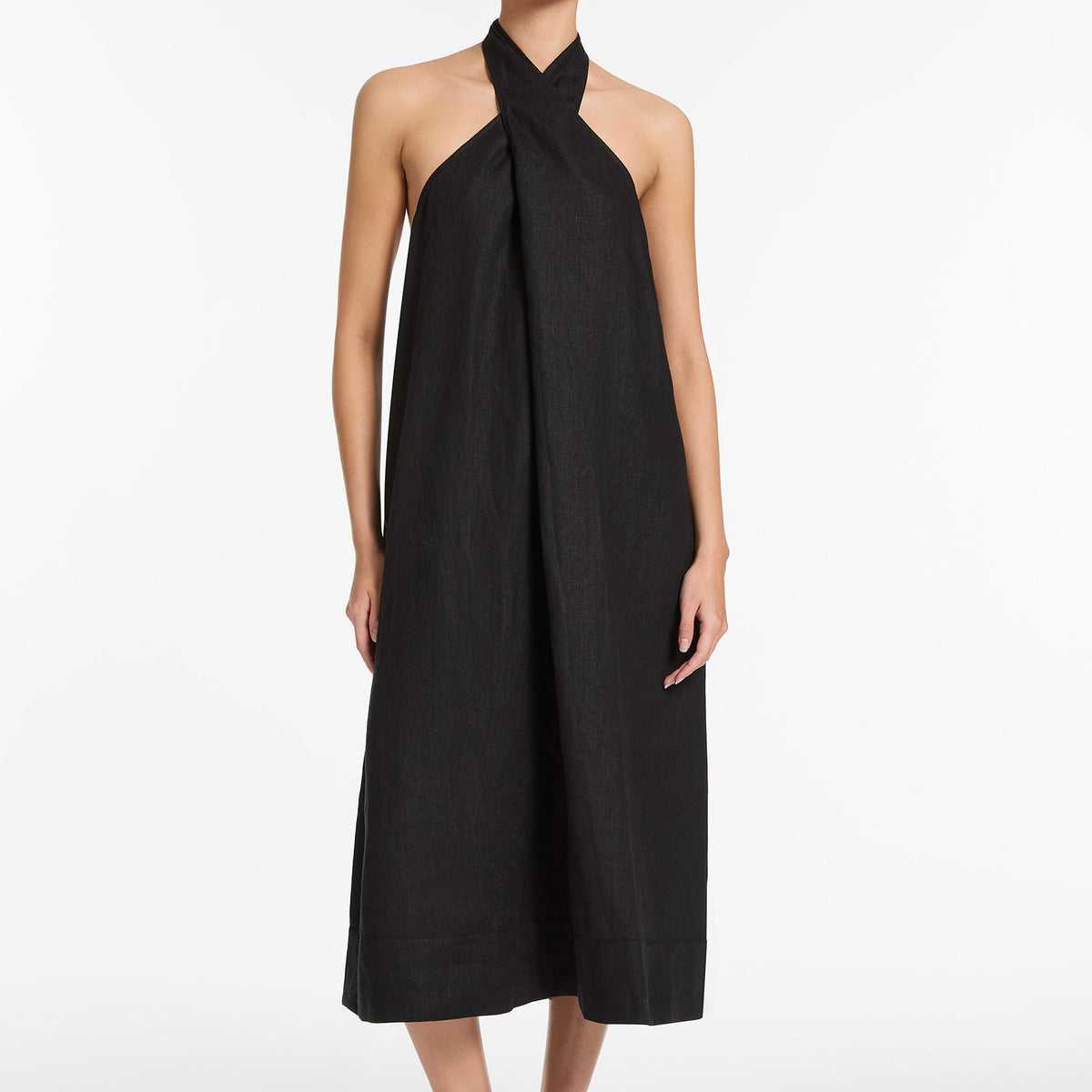 Jetset Low Back Halter Dress - Black – Seafolly US