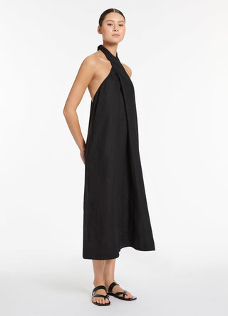 Jetset Low Back Halter Dress - Black – Seafolly US