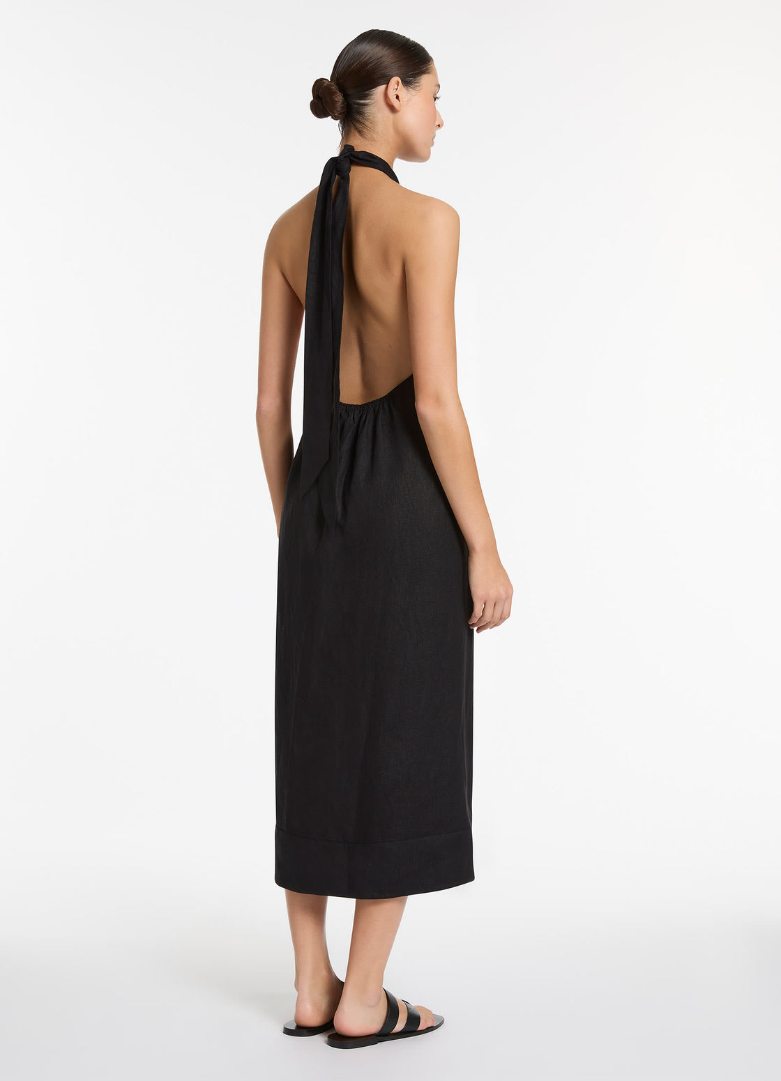 Jetset Low Back Halter Dress - Black – Seafolly US