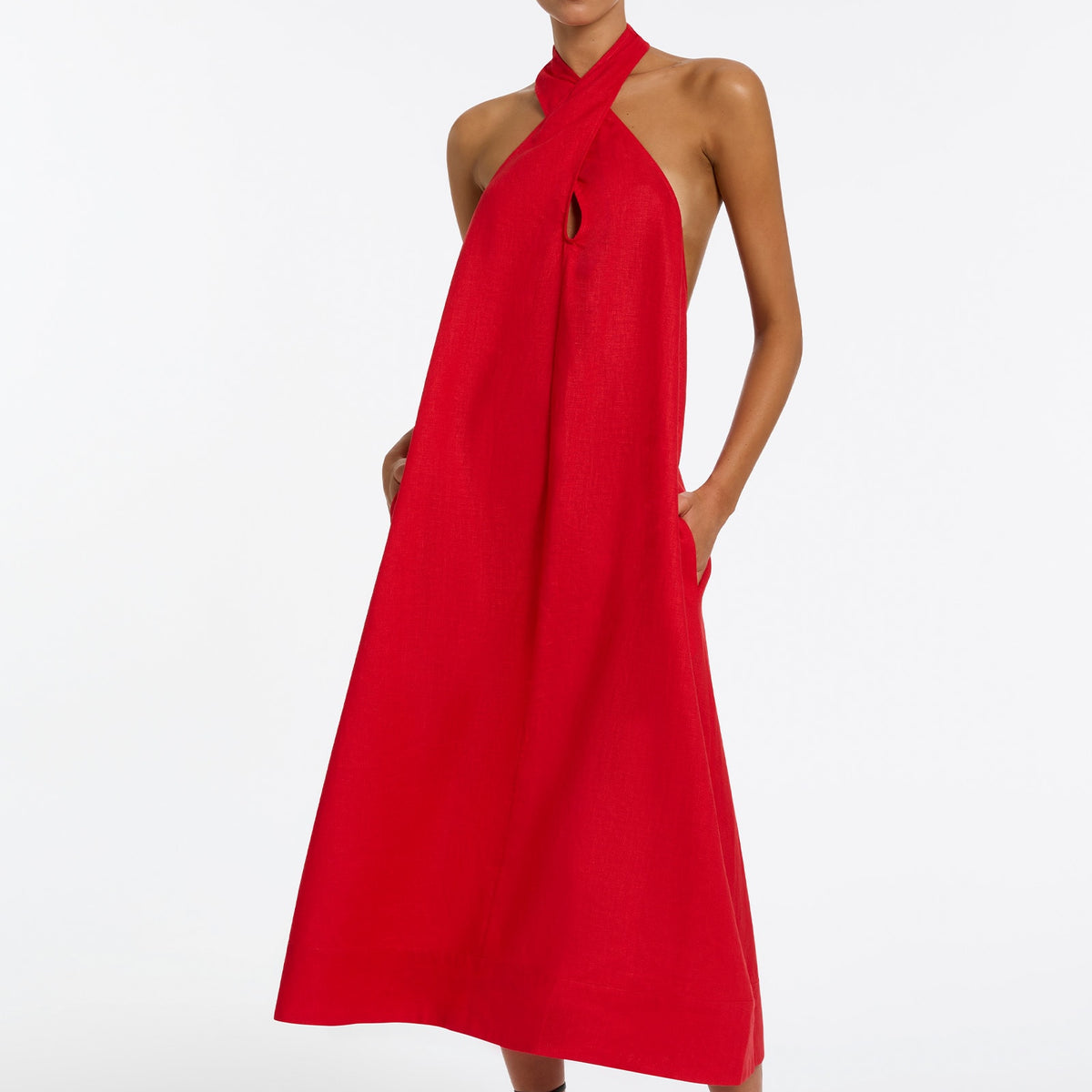 Jetset Low Back Halter Dress - Rosso – Seafolly US