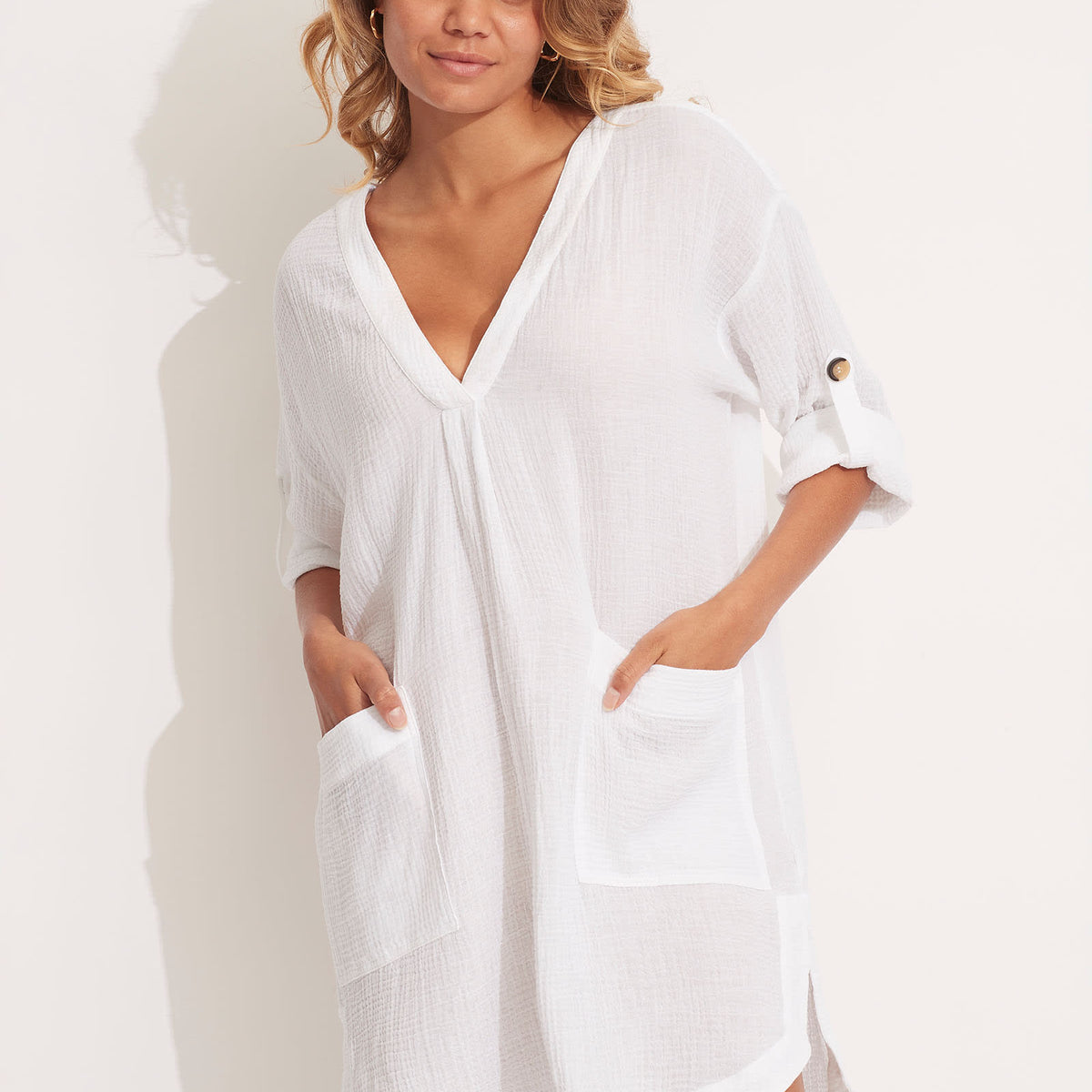 Essential Cover Up - White – Seafolly US