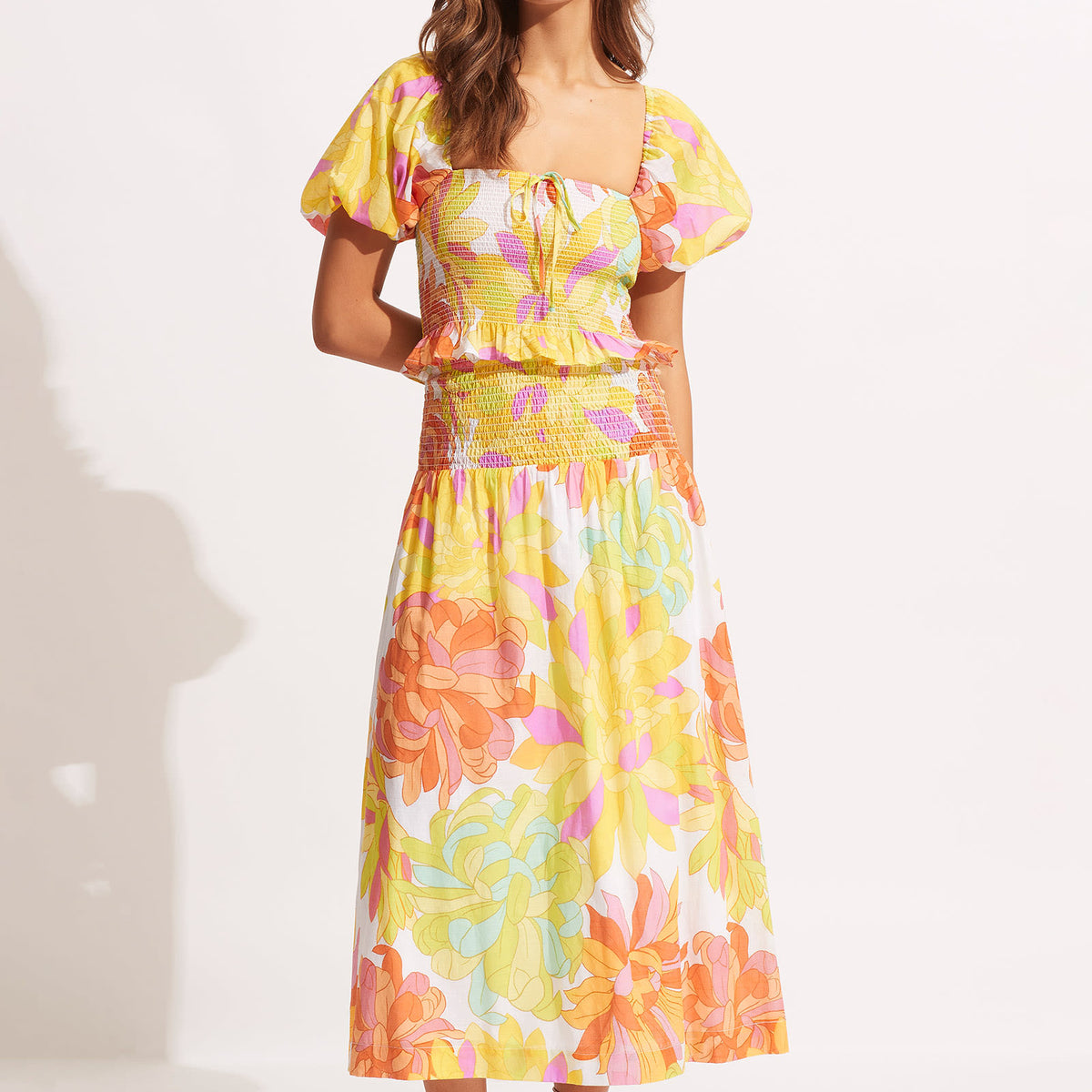 Palm Springs Shirring Top - Lime Light – Seafolly US