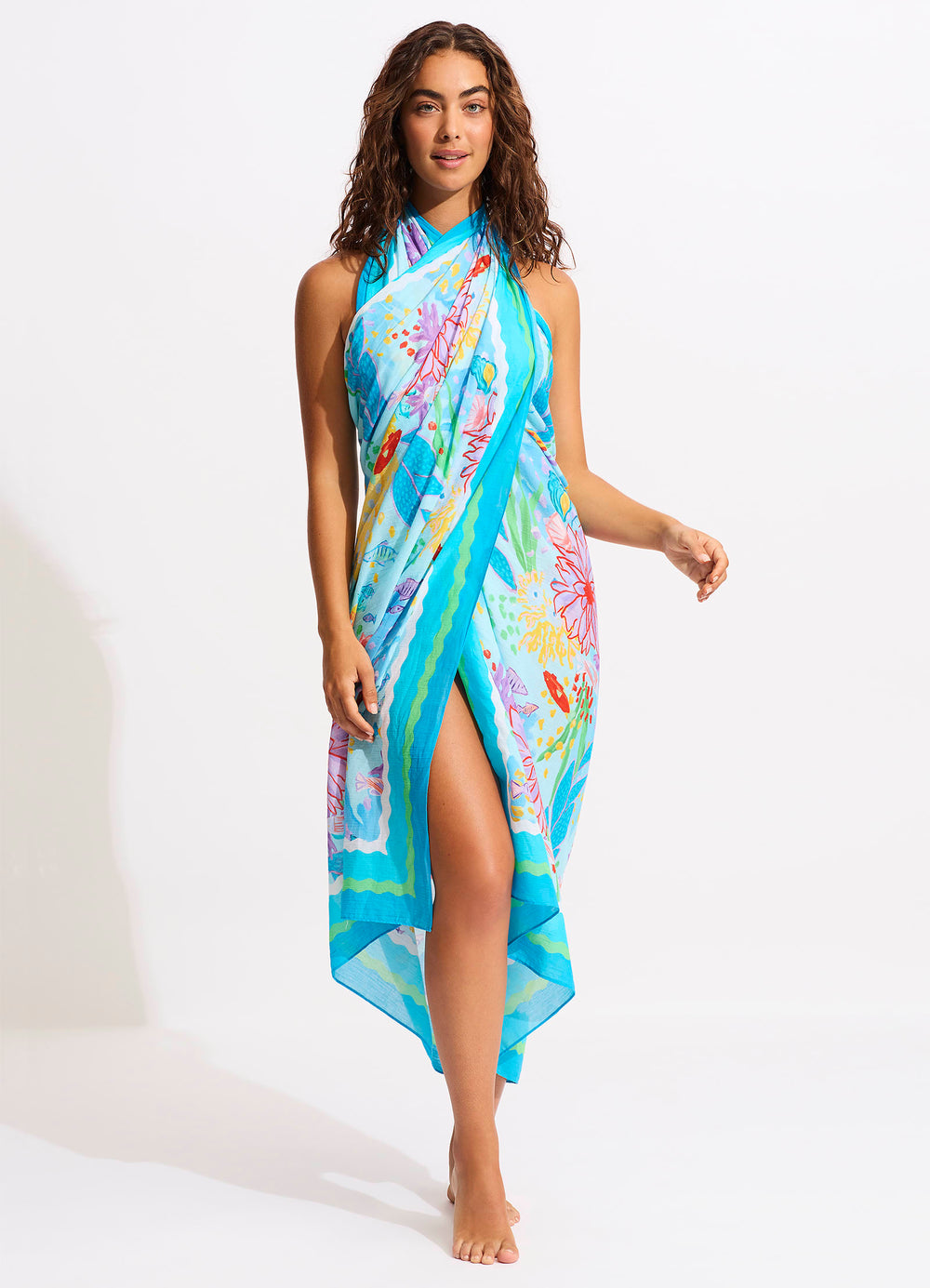 Under The Sea Sarong - Blue Mist – Seafolly US